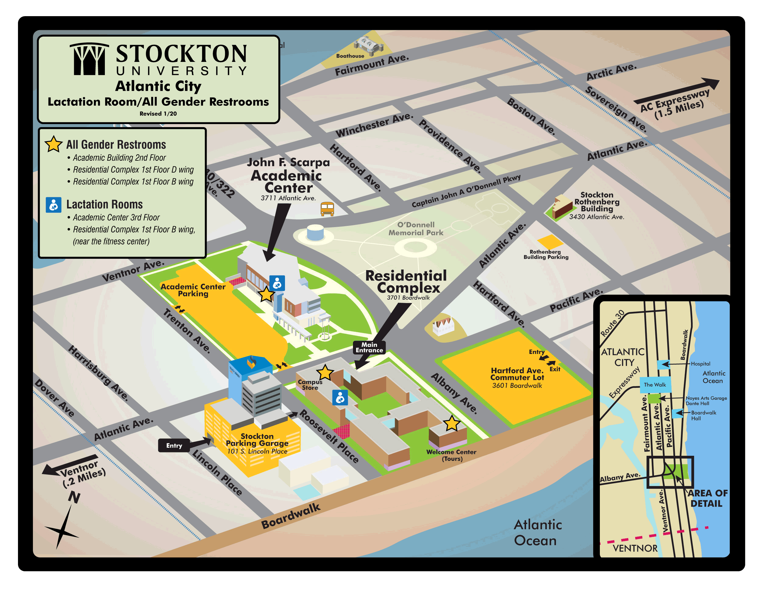 All-Gender Restroom and Lactation Room Location Maps - Women's, Gender ...